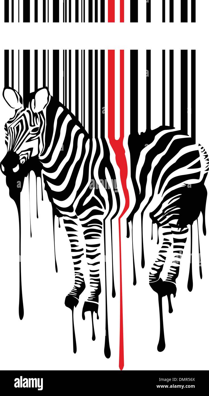 Abstract Zebra Painting