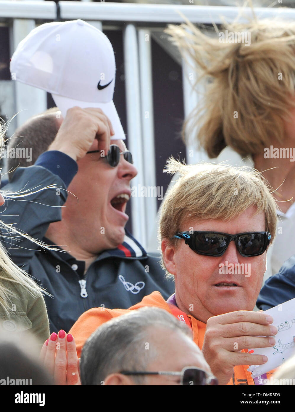 Prince Albert of Monaco and Crown Prince Willem Alexander watch team ...