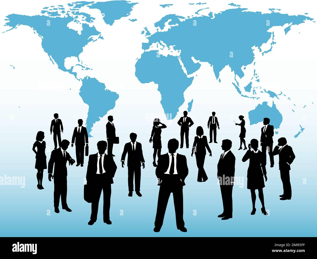 Group business standing people Stock Vector Images - Alamy