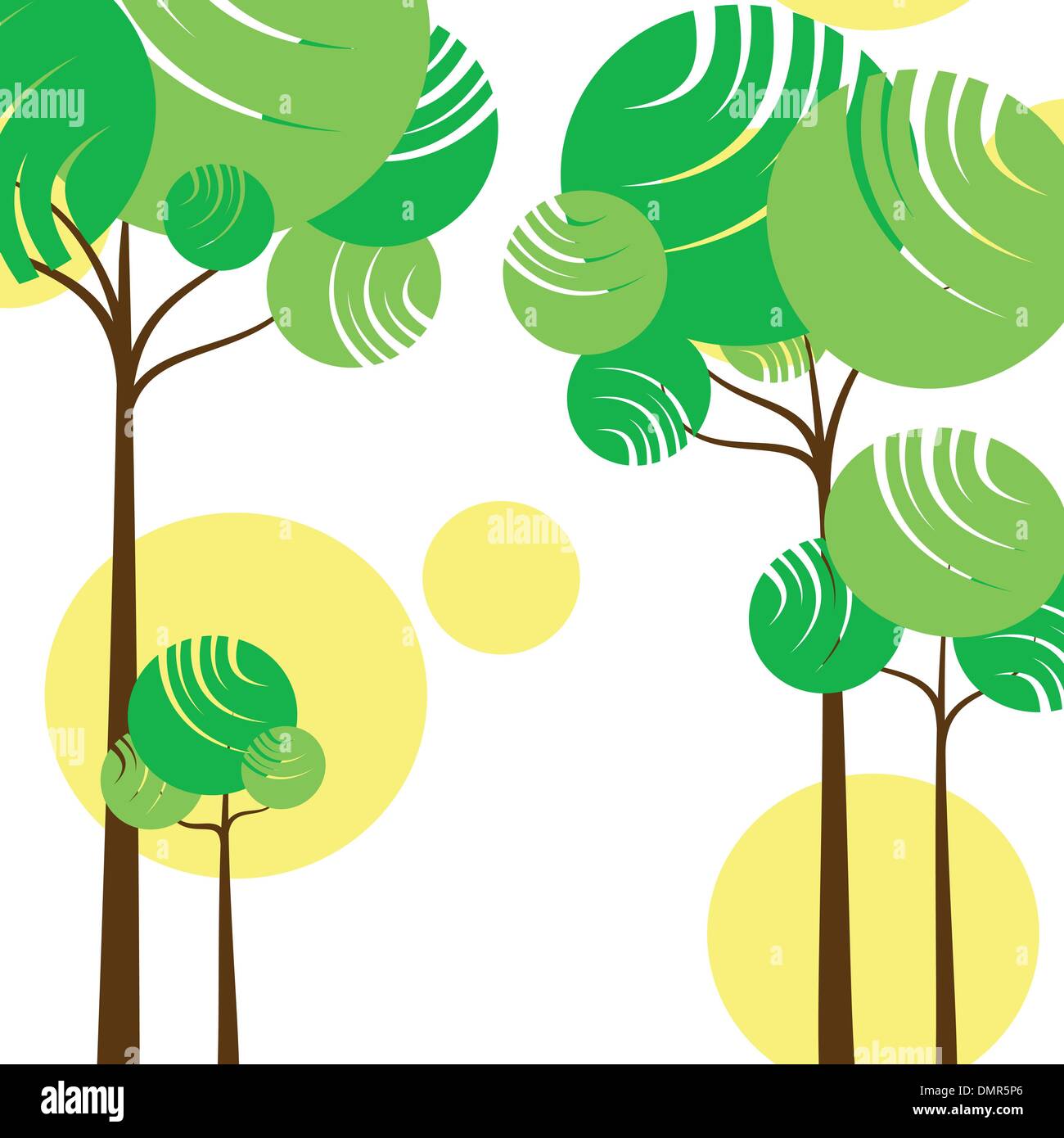 Abstract springtime green tree Stock Vector Image & Art - Alamy