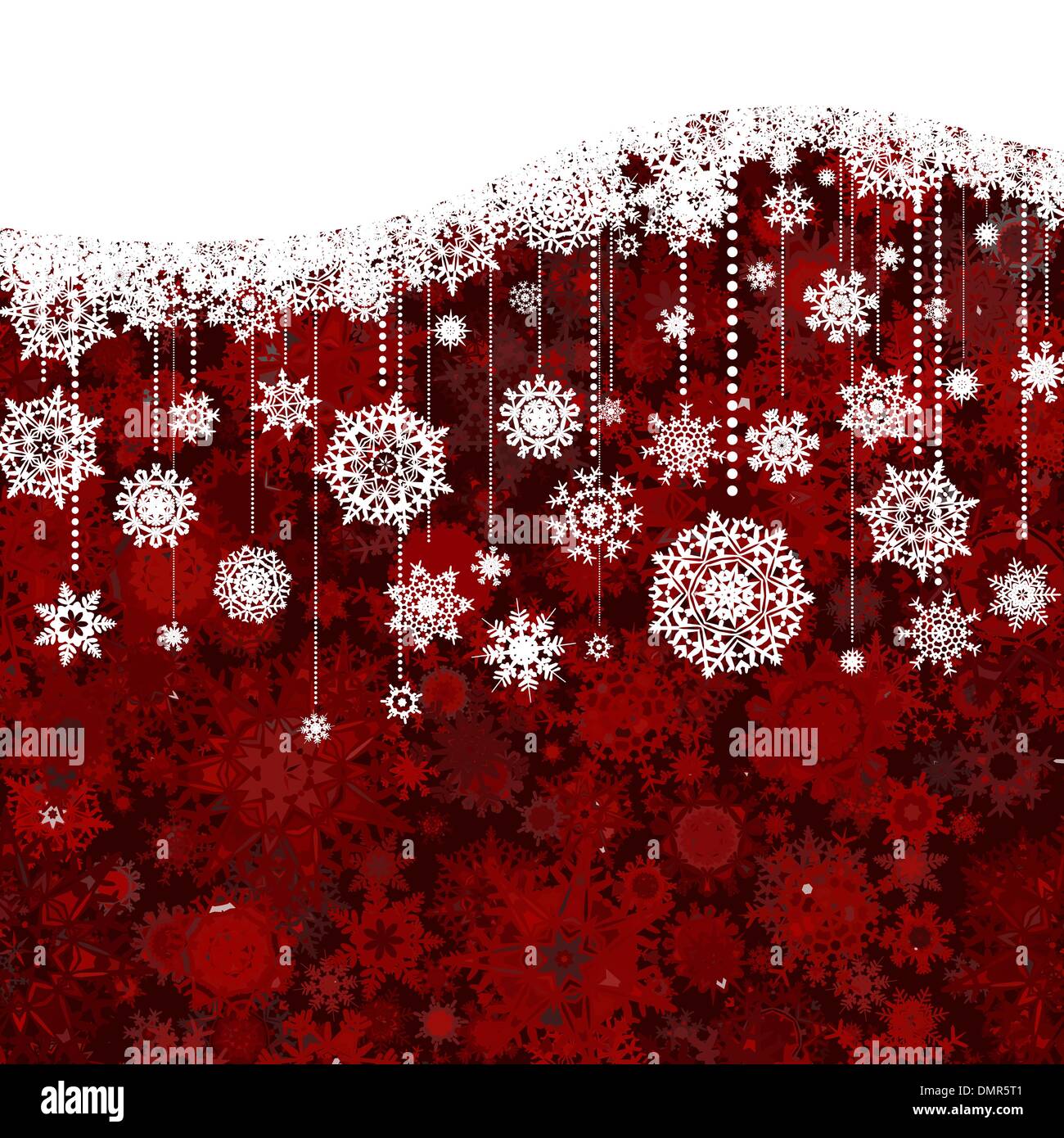 Christmas ornament backdrop on red Stock Vector Images - Alamy
