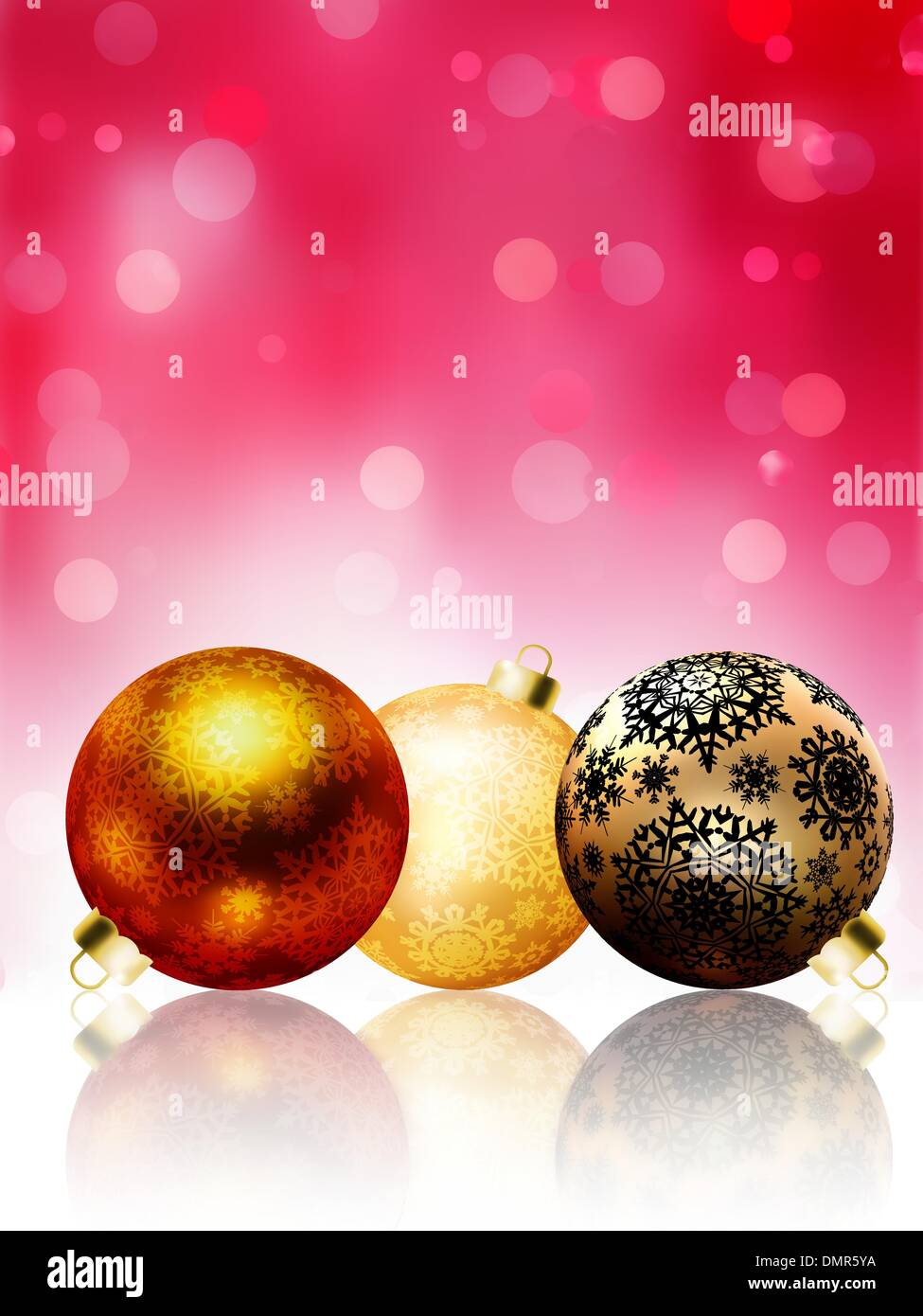 Beautiful red bow golden Stock Vector Images - Alamy