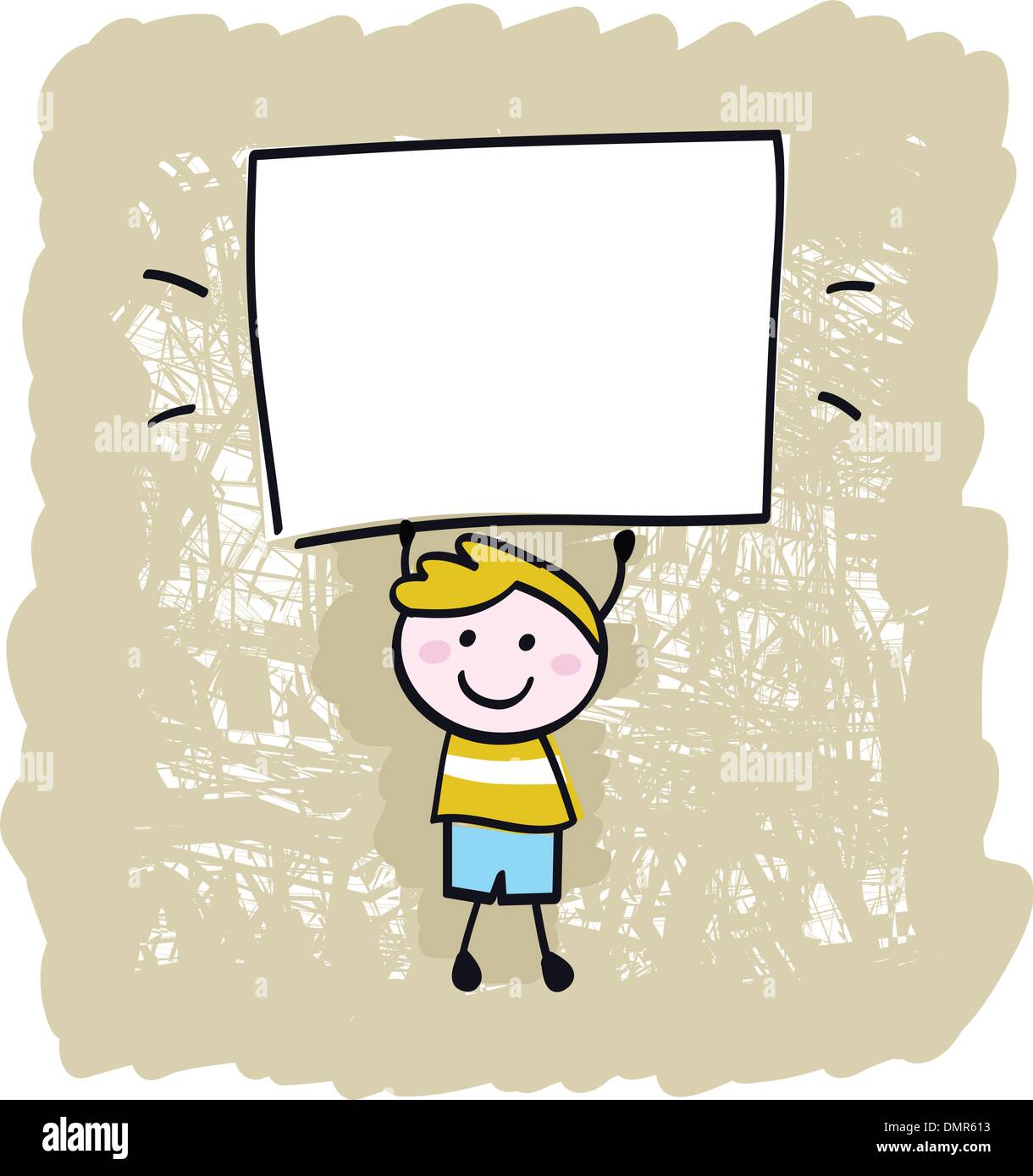 Cute boy holding gift Stock Vector Images - Alamy