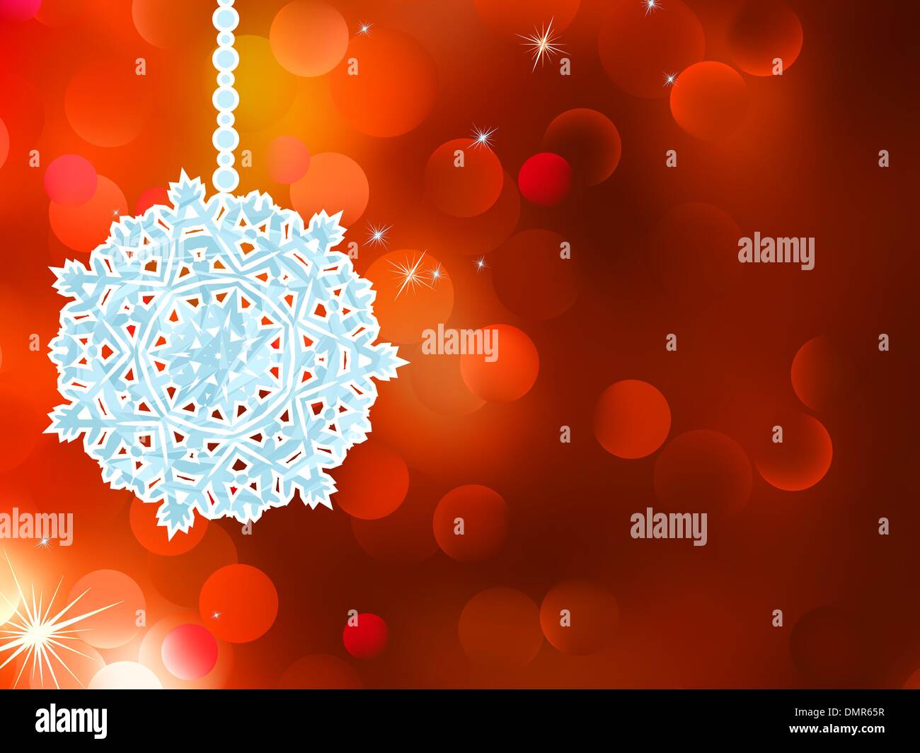 Red snowflake Stock Vector Images - Alamy
