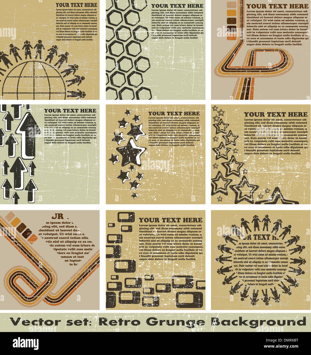 the vector retro grunge background Stock Vector Image & Art - Alamy