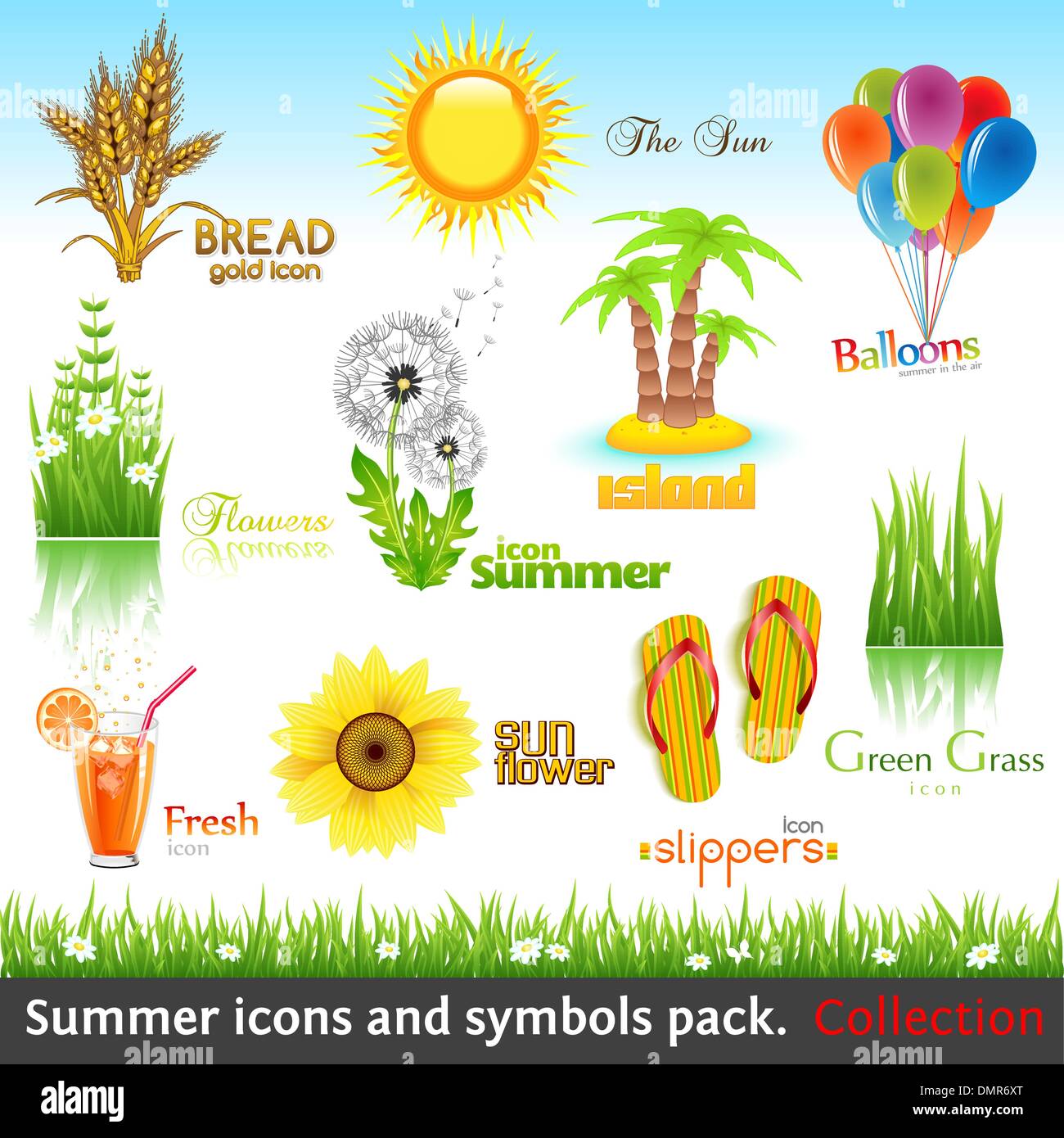 Summer collection Stock Vector Images - Alamy