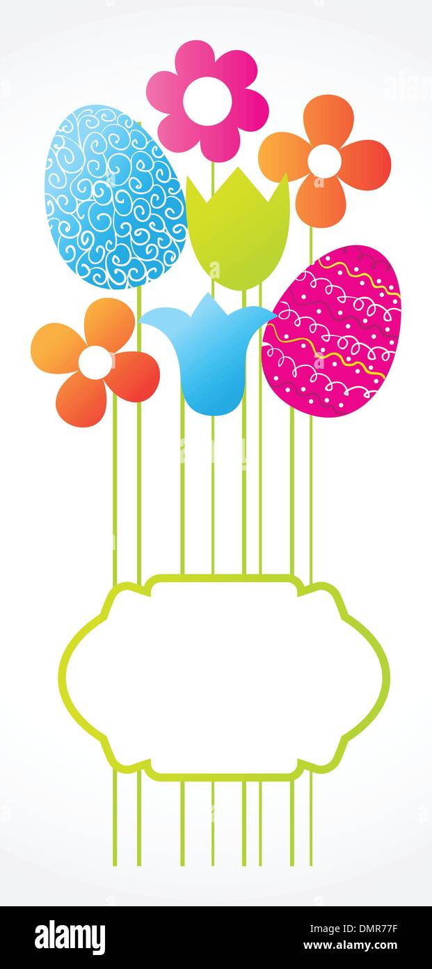 Spring flowers bouquet card Stock Vector Images - Alamy