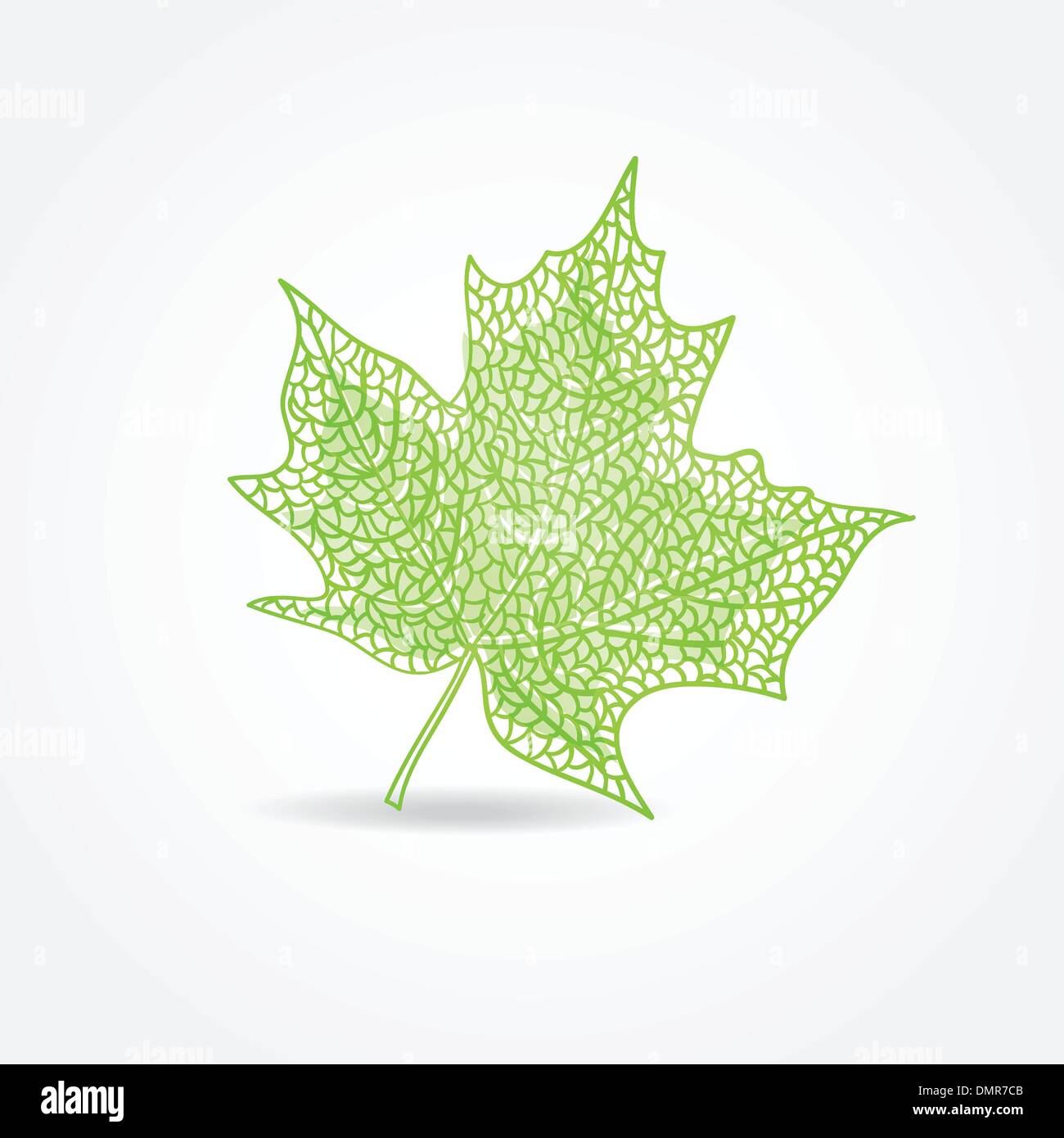 Green maple leaf illustration Stock Vector Image & Art - Alamy
