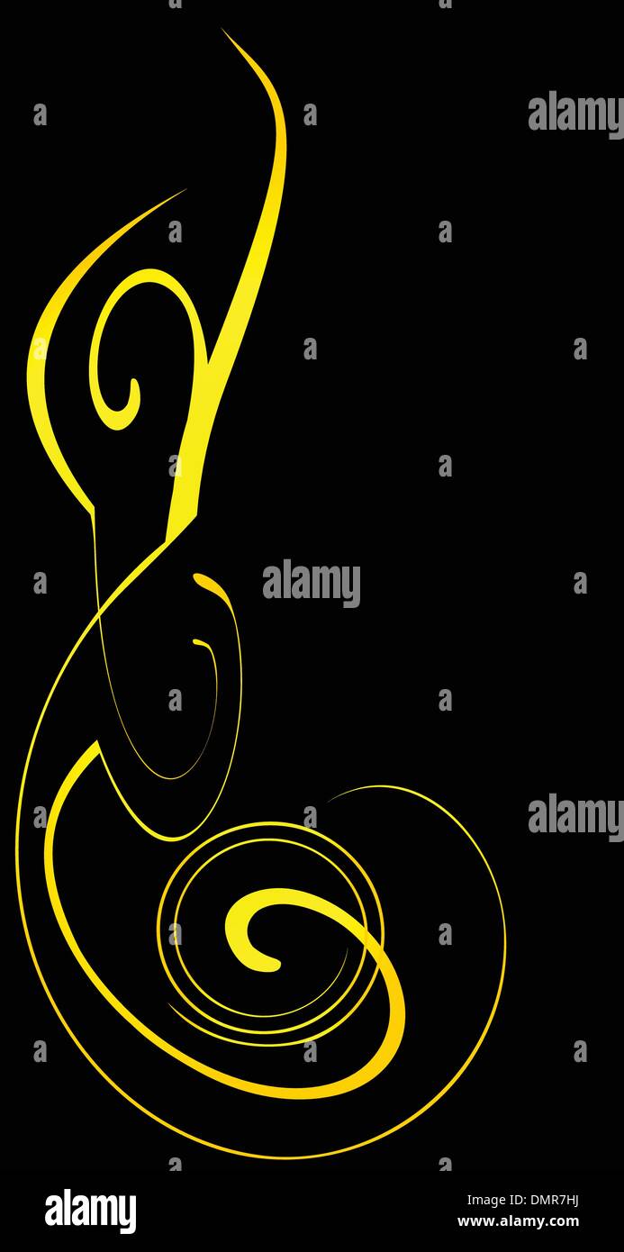 yellow vector ornate Stock Vector Image & Art - Alamy