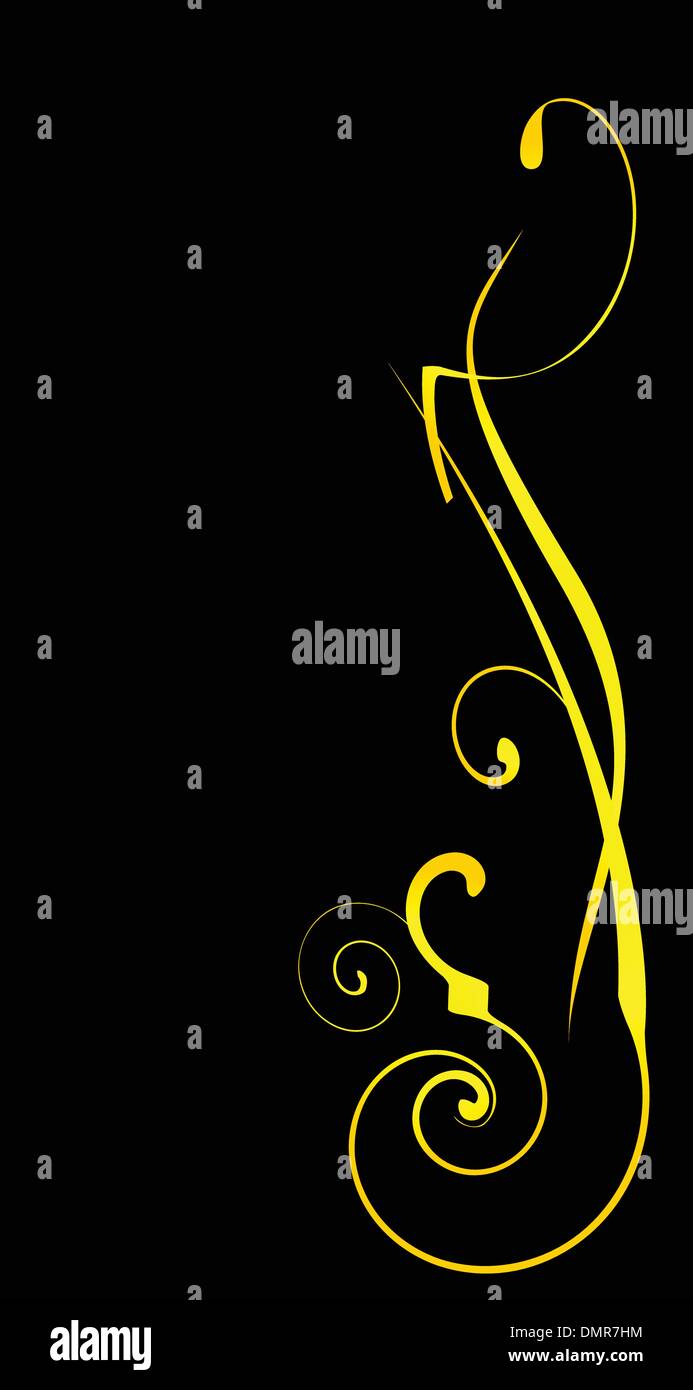 yellow vector ornate Stock Vector Image & Art - Alamy