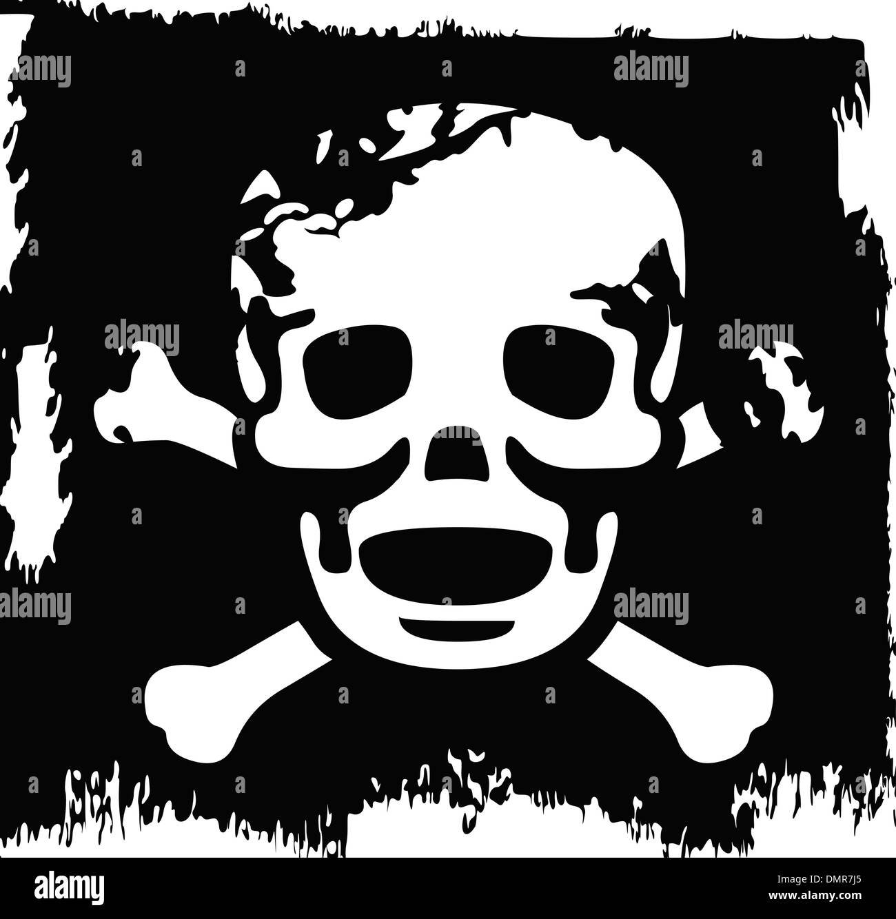 grunge vector skull Stock Vector Image & Art - Alamy
