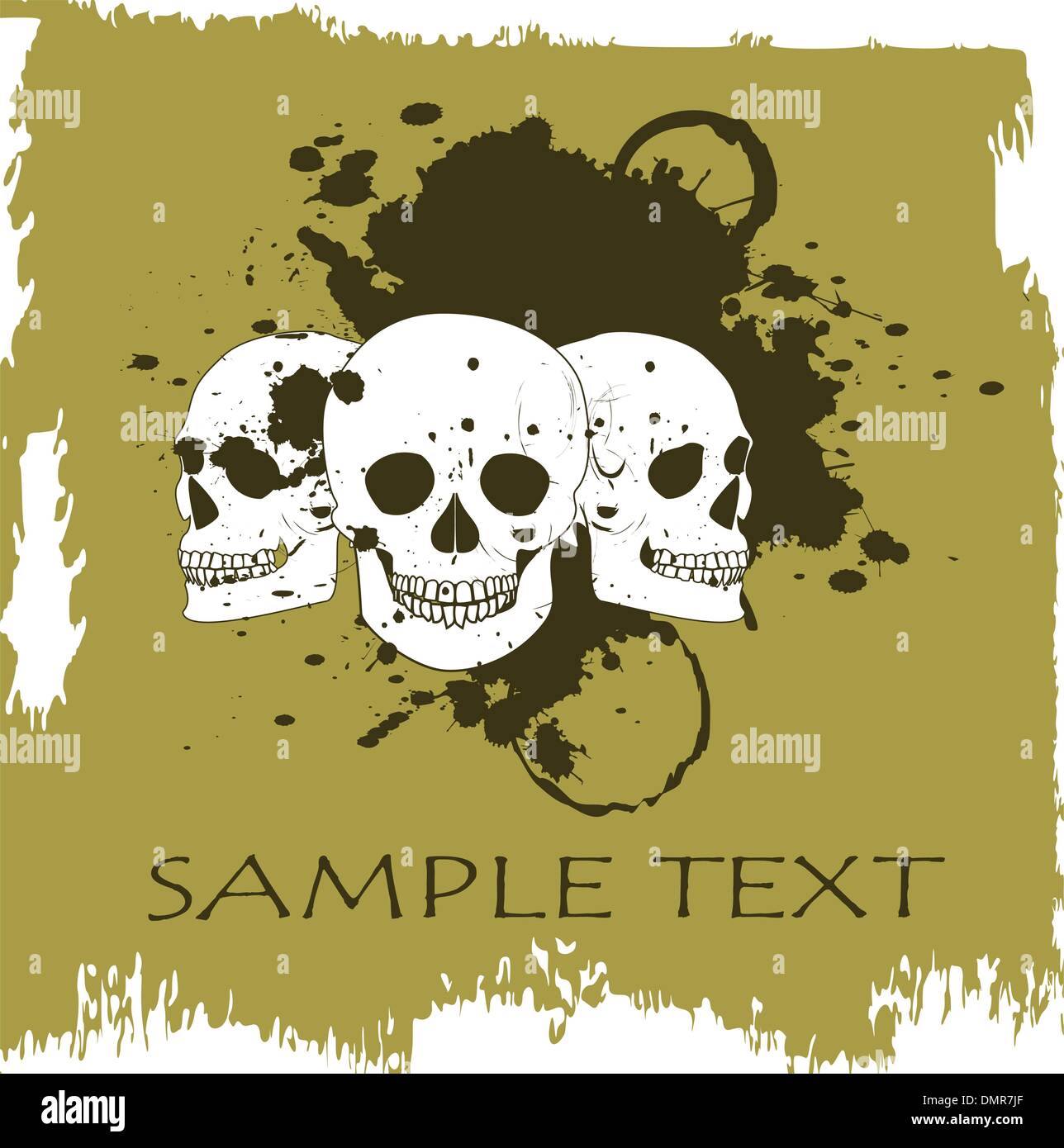 grunge vector skull Stock Vector Image & Art - Alamy