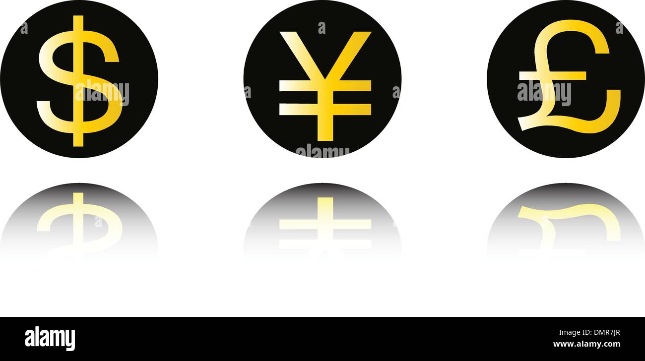 money symbol set Stock Vector Image & Art - Alamy