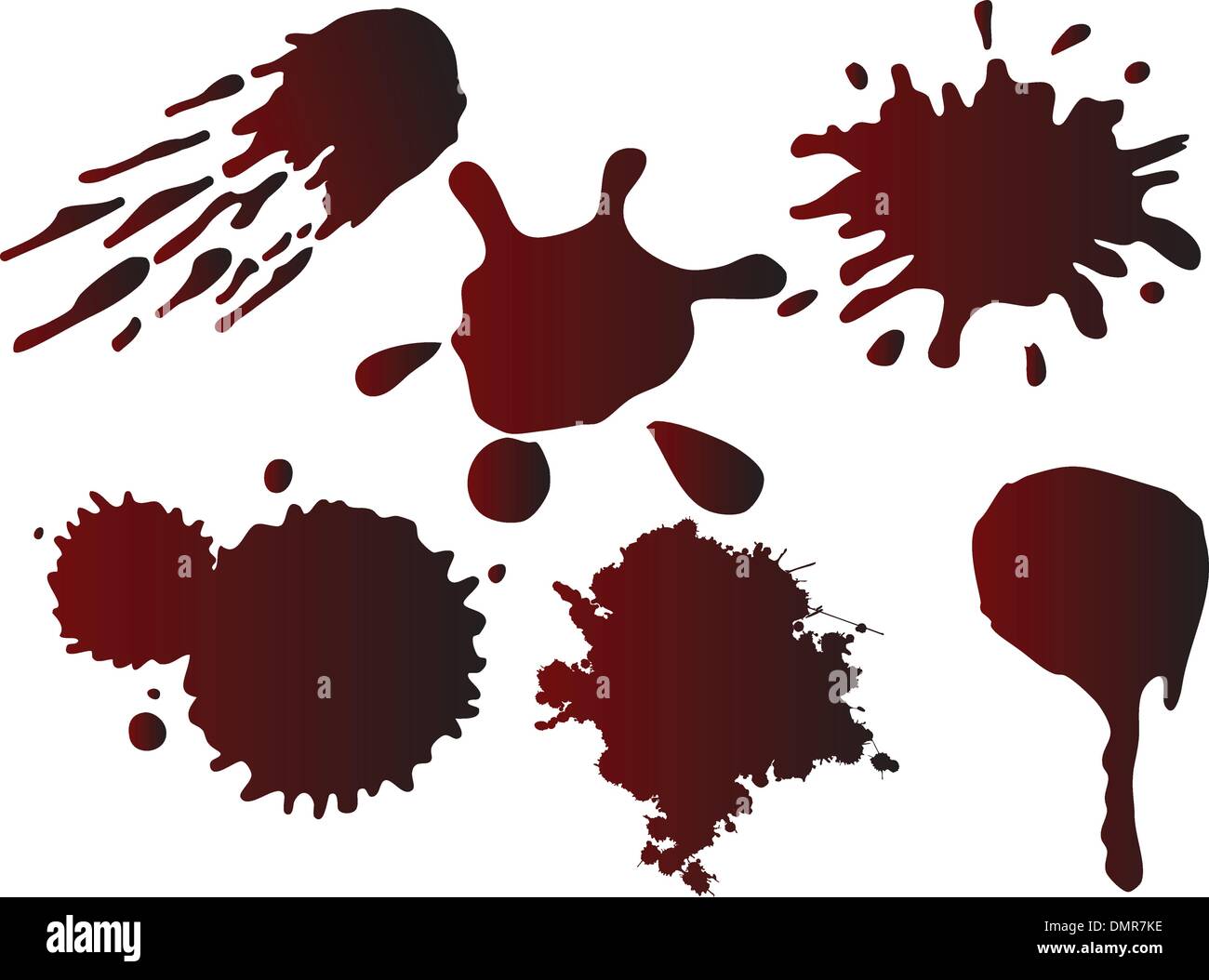 vector blot blood set Stock Vector Image & Art - Alamy