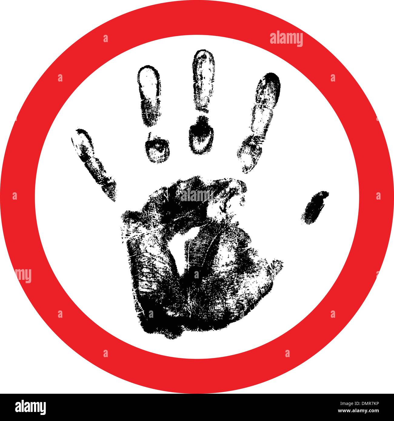 vector hand print Stock Vector Image & Art - Alamy