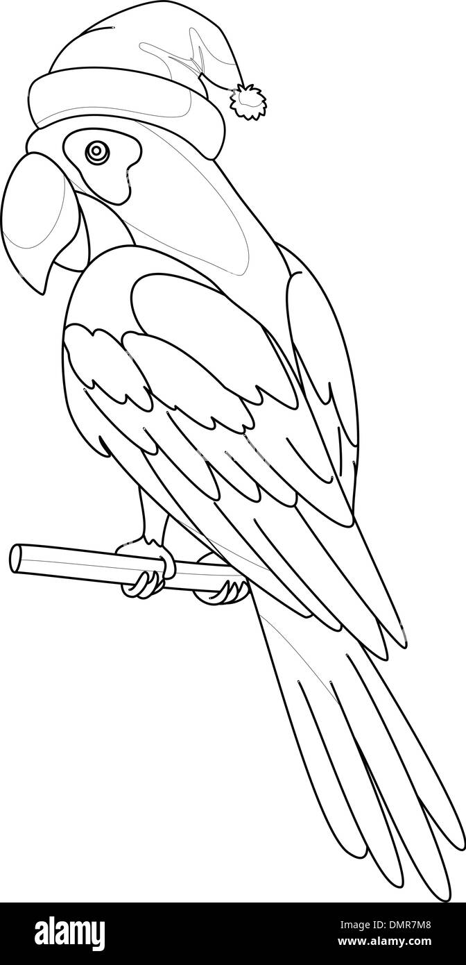 Abstract drawing santa claus Black and White Stock Photos & Images - Alamy