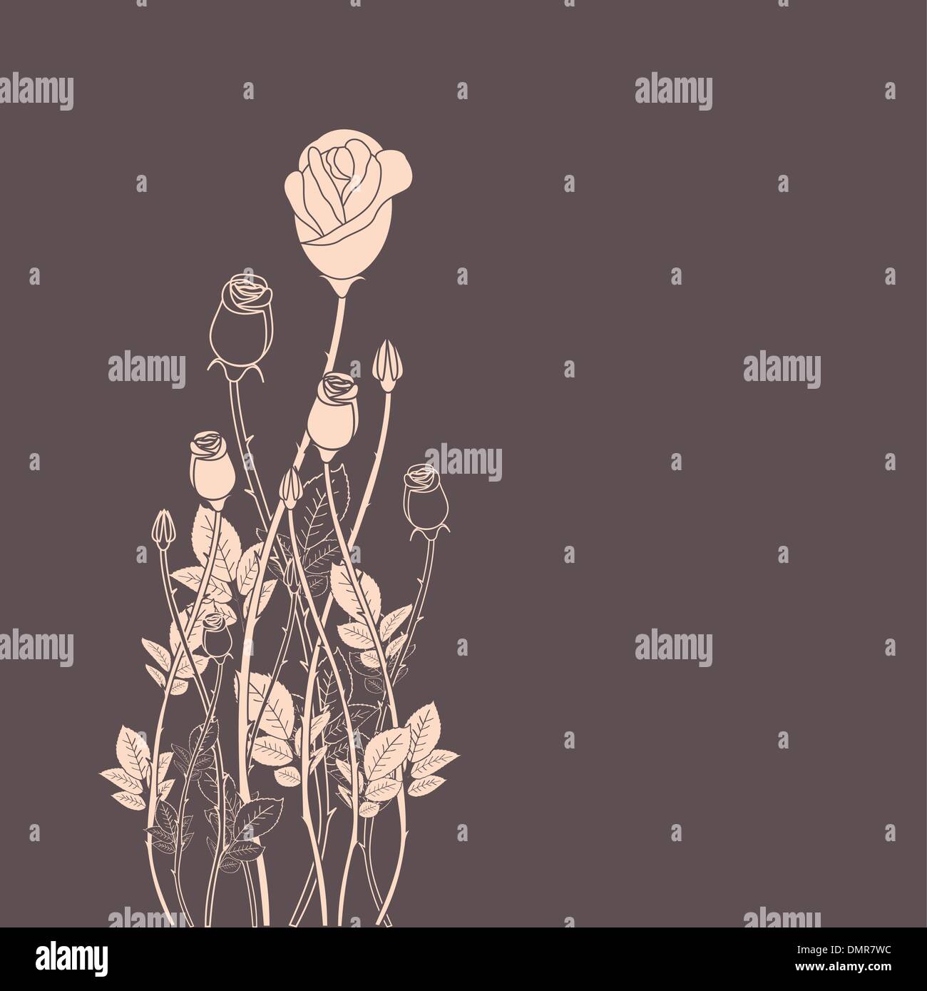 Rose brown Stock Vector Images - Alamy