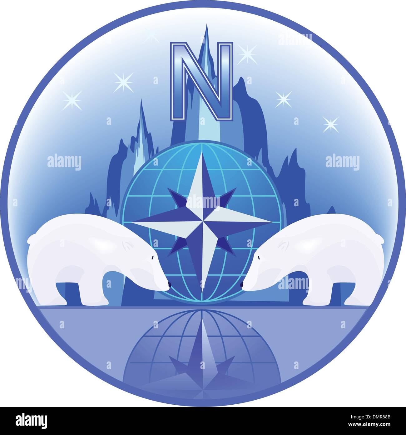 Pole star Stock Vector Images - Alamy