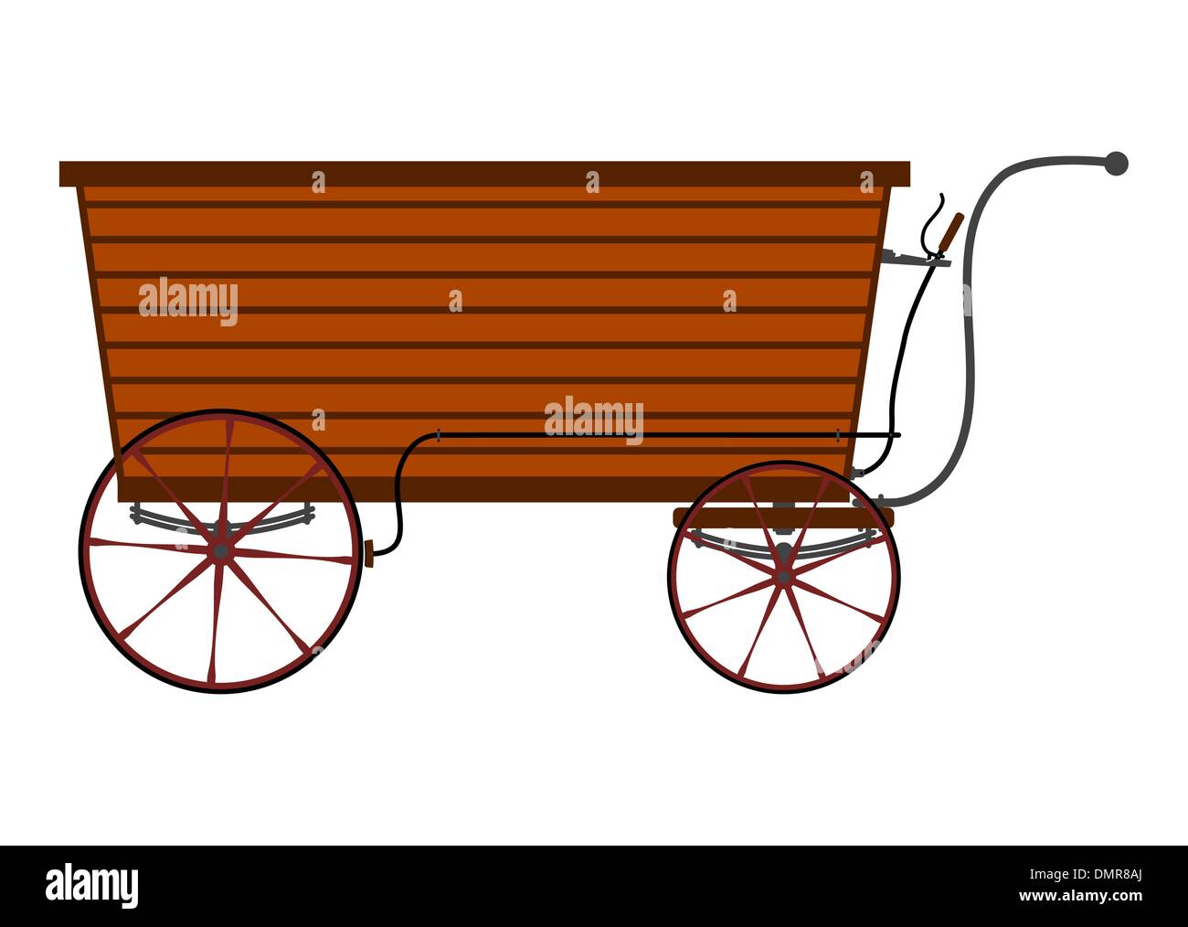 Wooden vendors cart Stock Vector Image & Art - Alamy