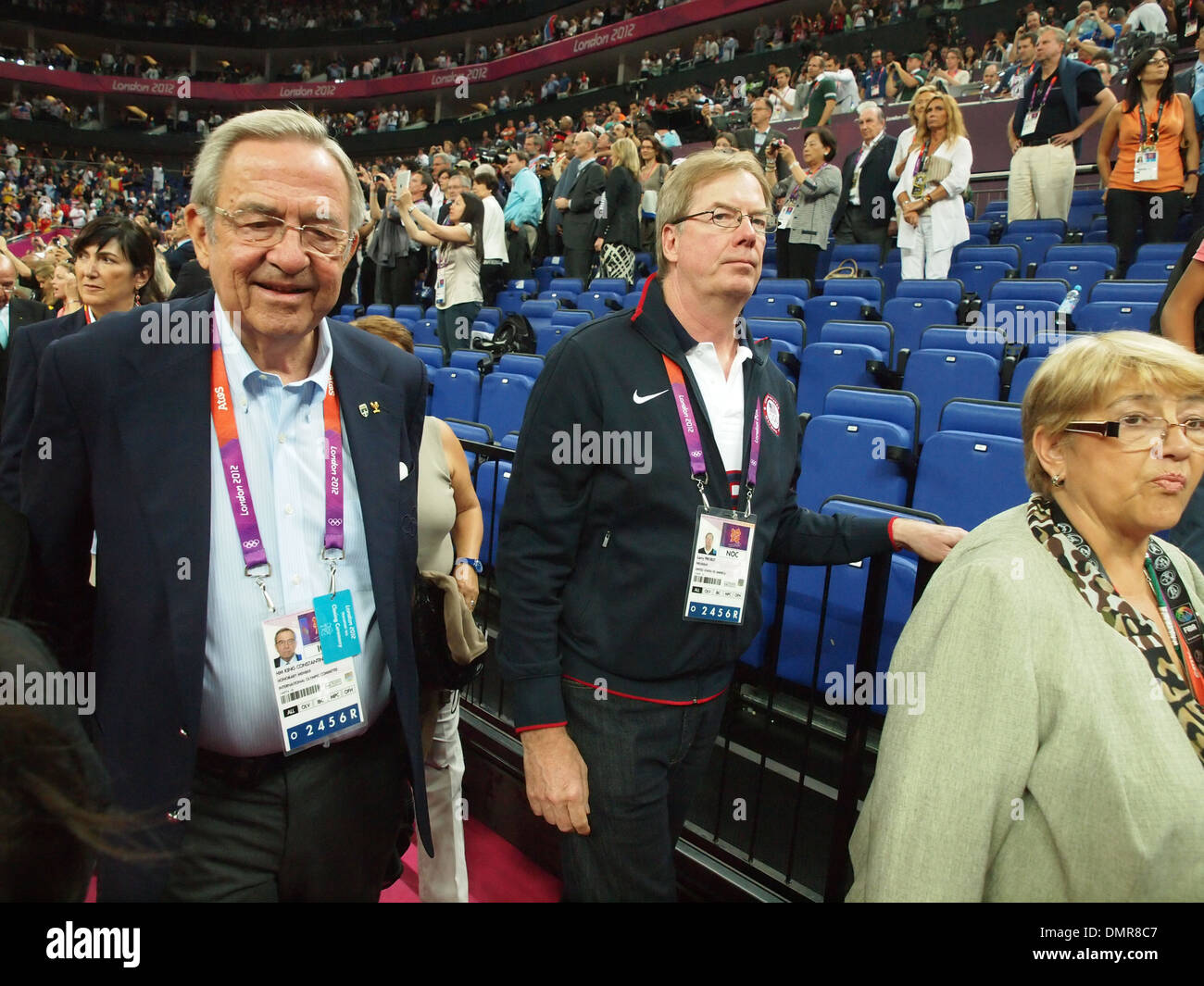 King Constantine II of Greece Basketball final vs Spain during London ...