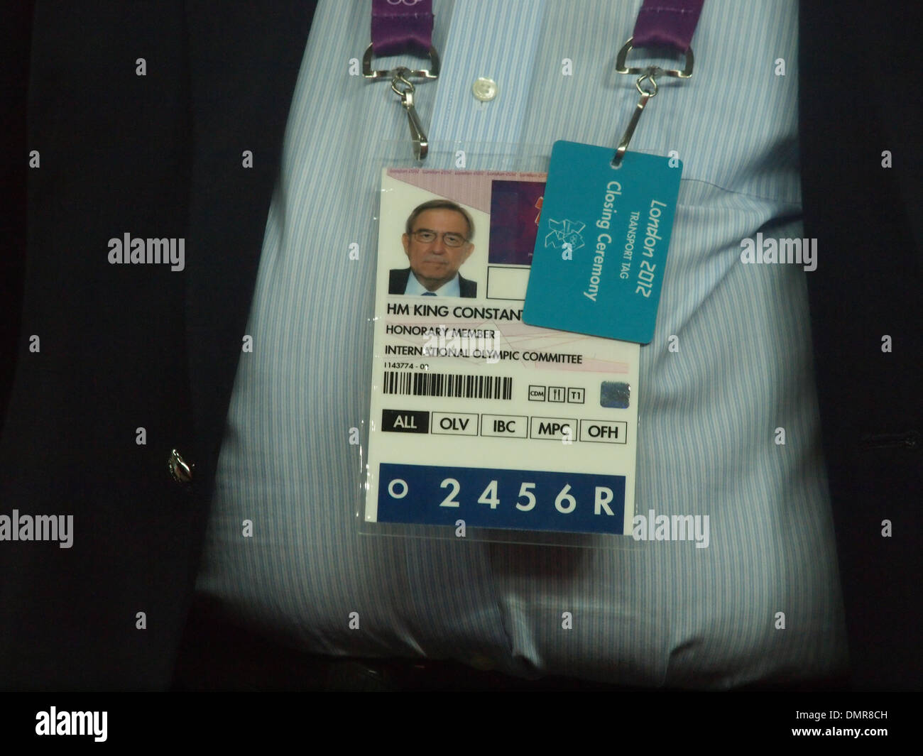 King Constantine II of Greece Basketball final vs Spain during London ...