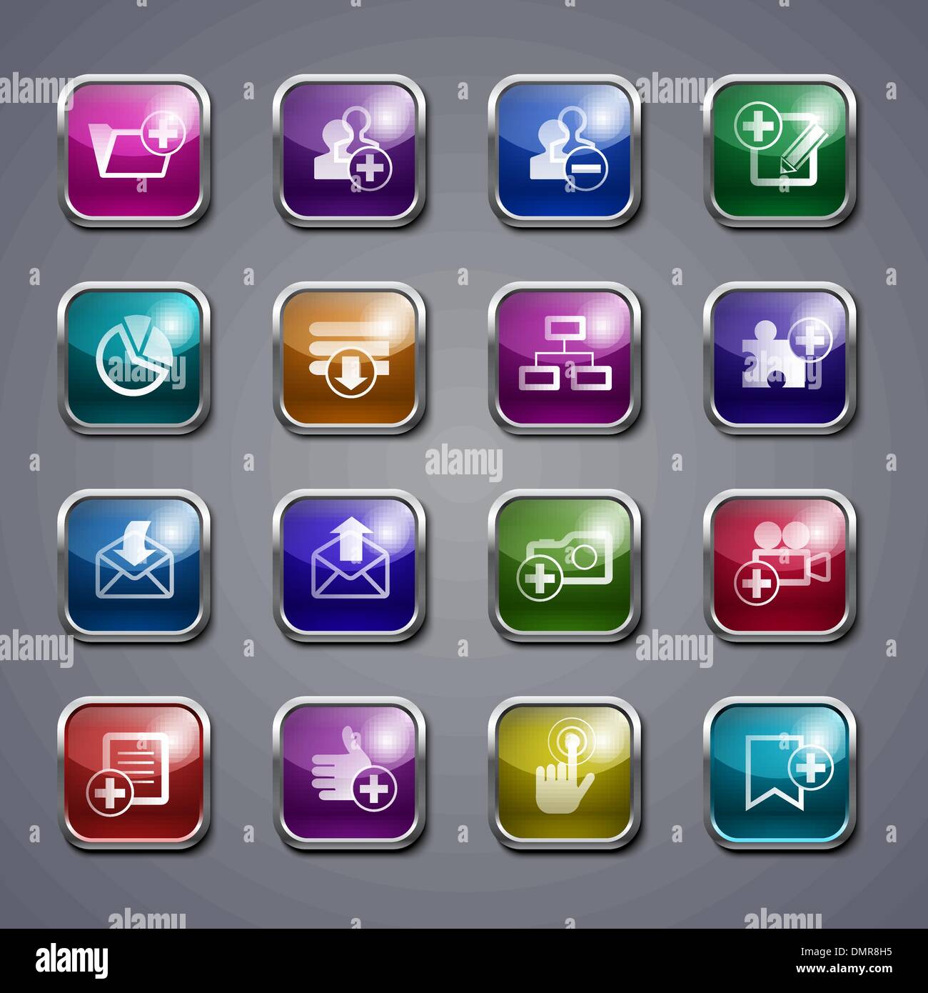 Metallic glass Stock Vector Images - Alamy