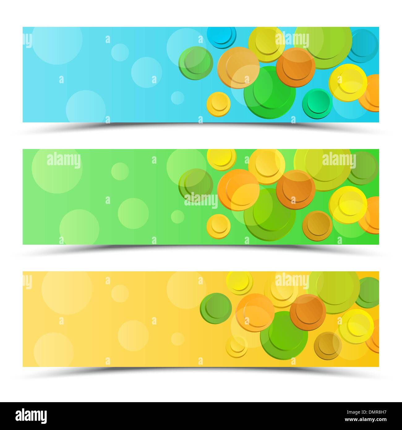 Set banners background blue Cut Out Stock Images & Pictures - Alamy