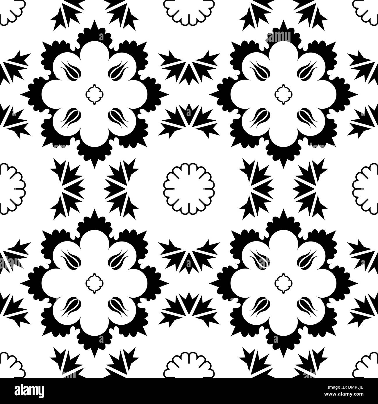 floral ornamental pattern Stock Vector Image & Art - Alamy