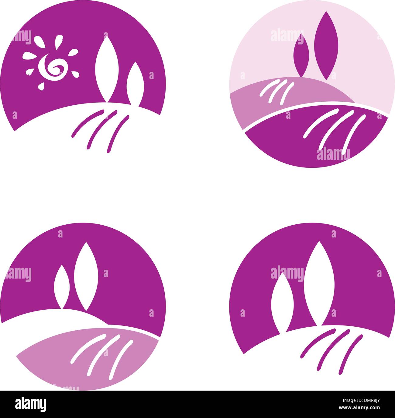 Abstract Country / Rolling Hills design icons & elements concept Stock ...