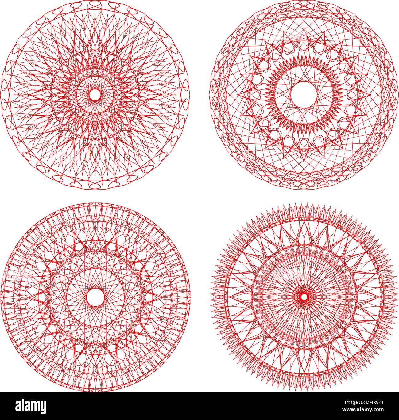 Guilloche elements for diploma or certificate vector Stock Vector Image ...