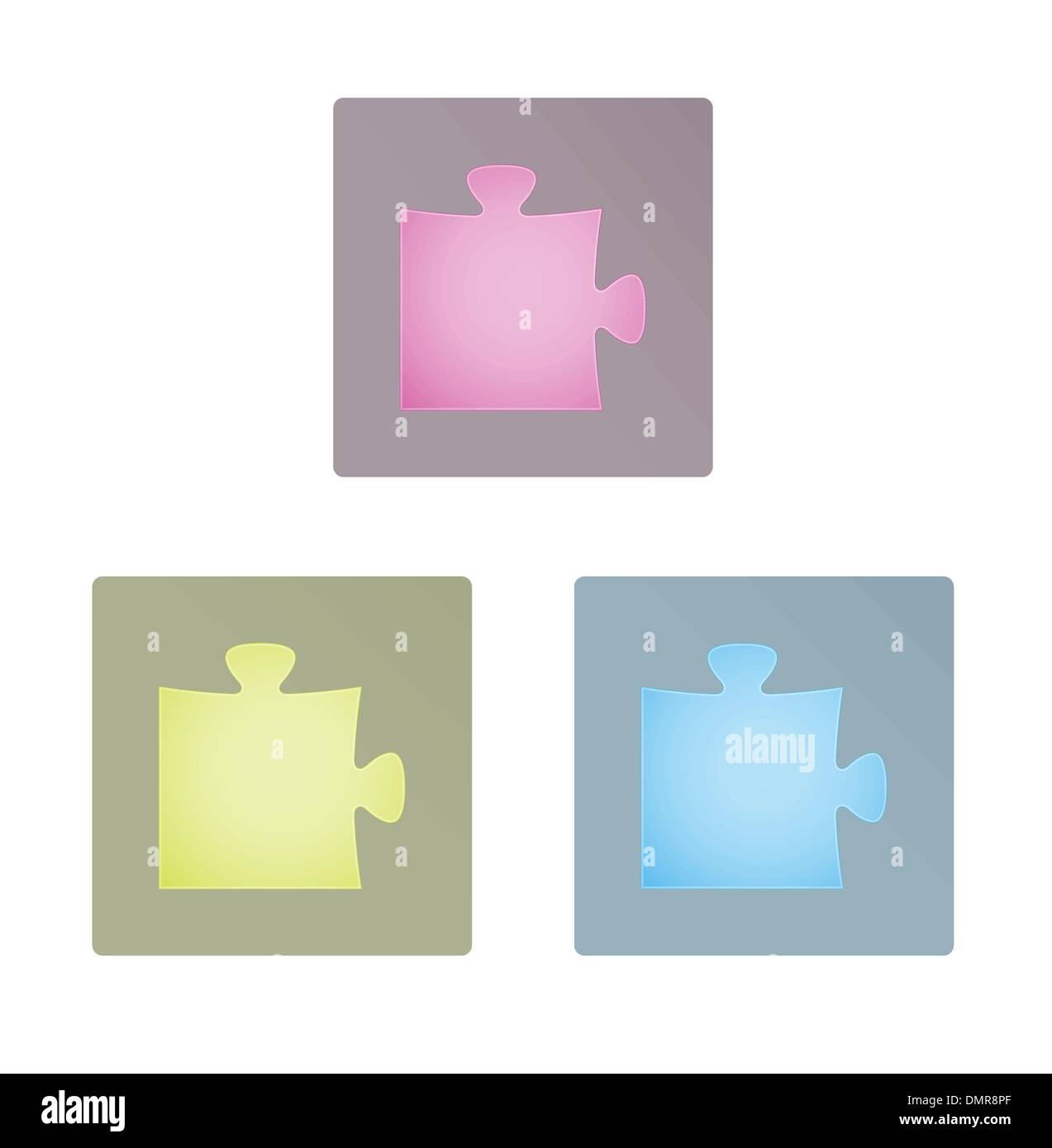 Puzzle pieces icon icon vector hi-res stock photography and images - Alamy