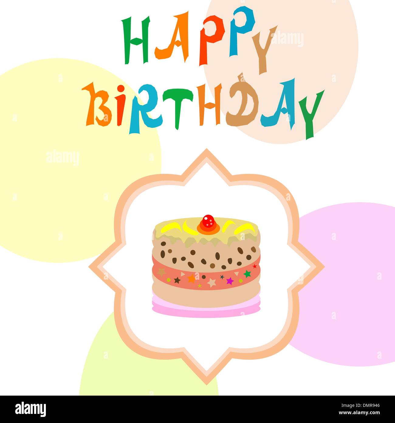 Autumn birthday cake Stock Vector Images - Alamy