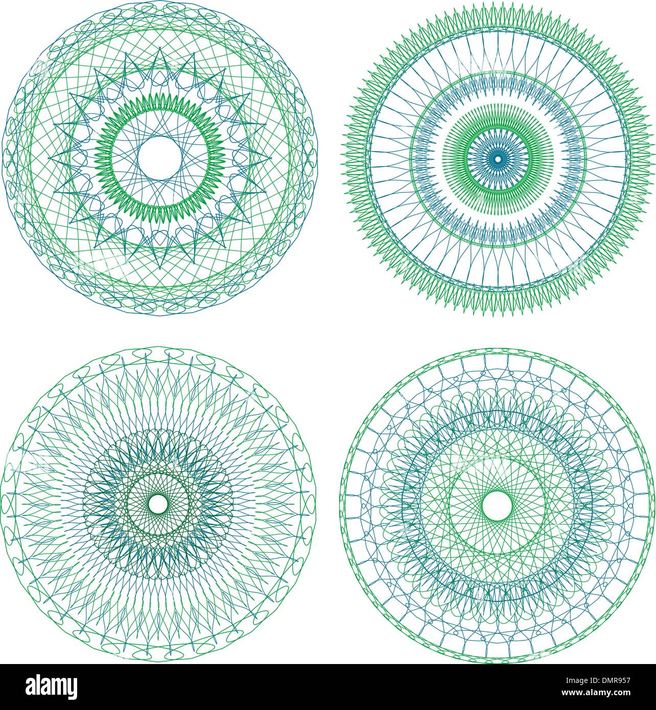 Guilloche elements for diploma or certificate vector Stock Vector Image ...