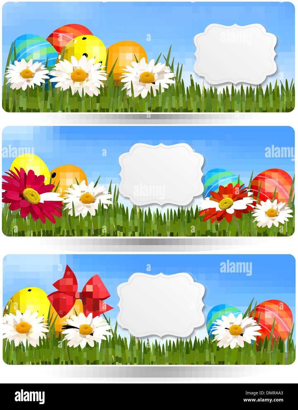 Banners eggs Stock Vector Images - Alamy