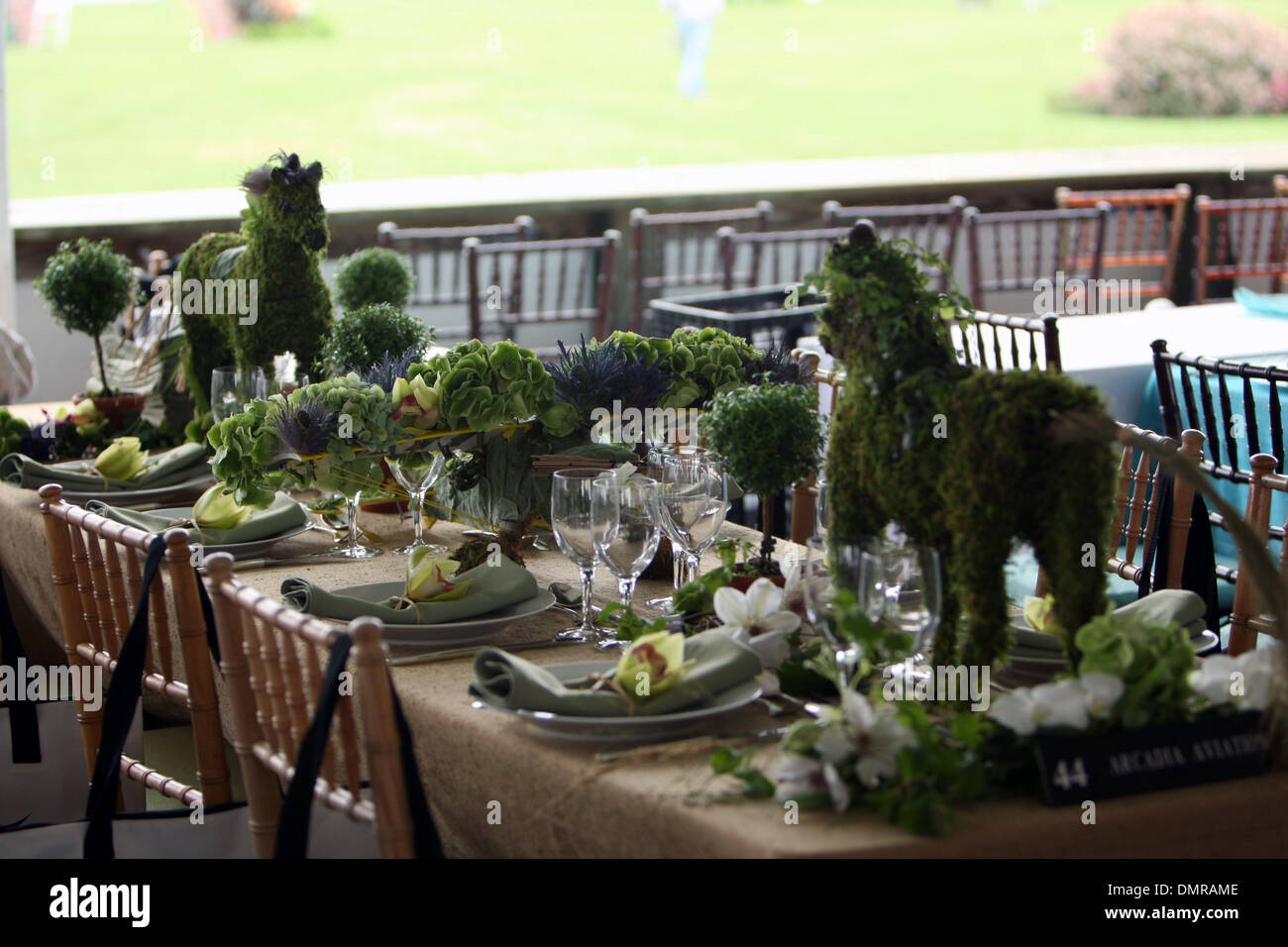 30August: Fashionable table in the VIP tent at the FTI Grand Prix at ...