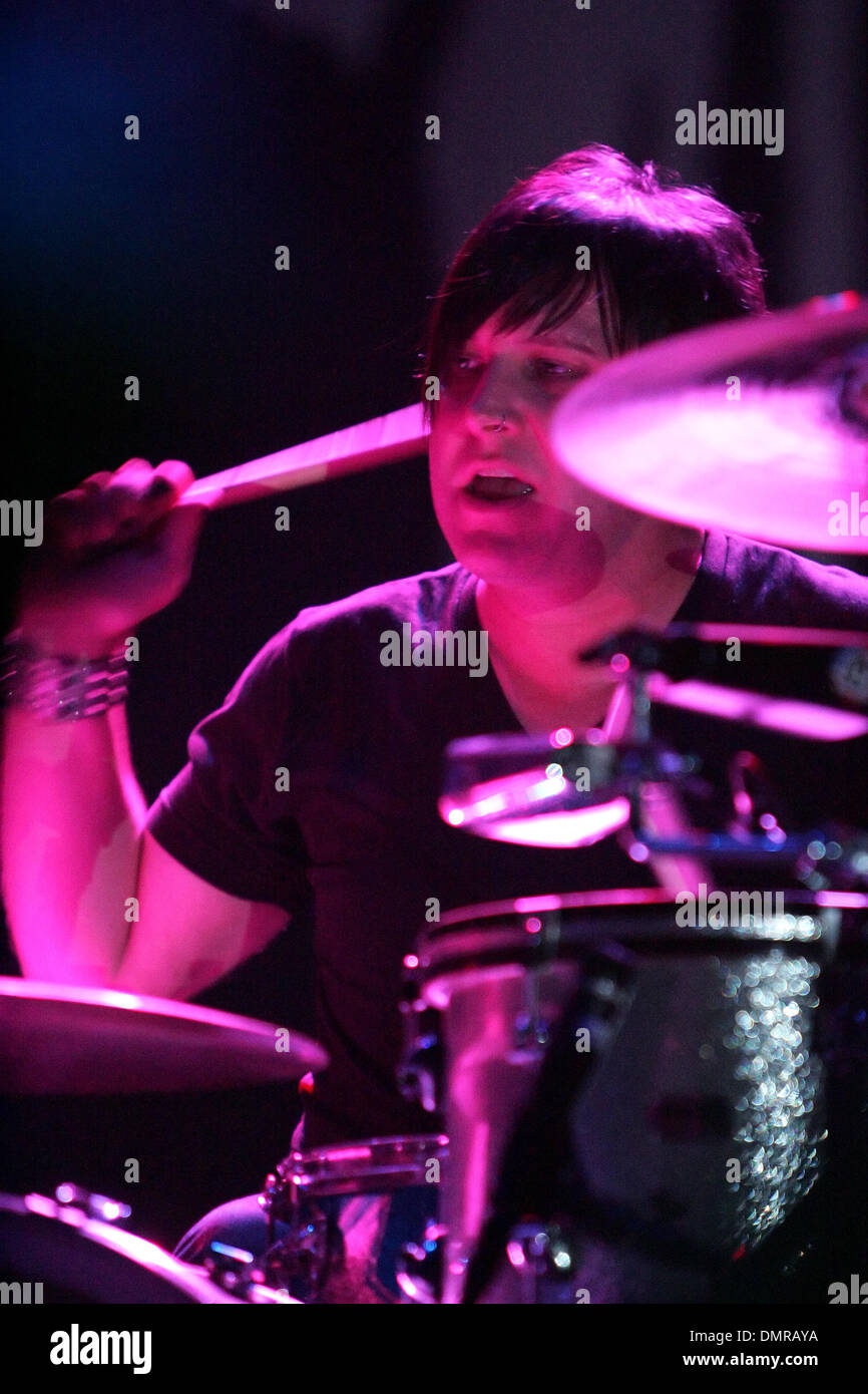 Jack Irons, drummer for the punk rock band Die Mannequin performs at ...
