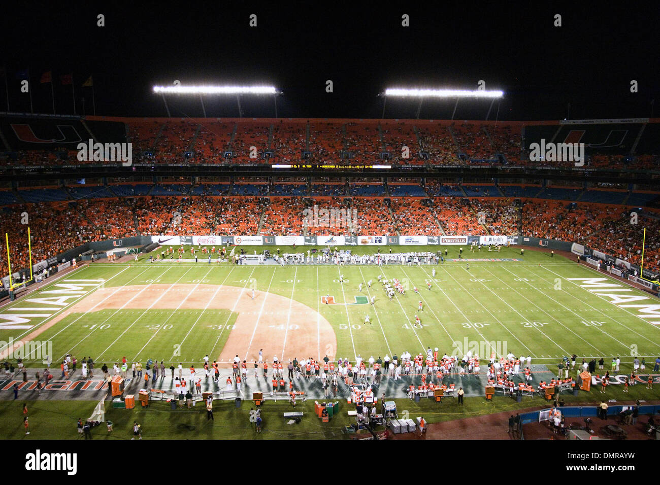 A view of Landshark stadium during game action in the second half. The ...