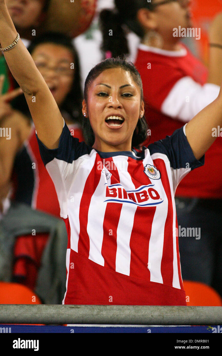 16 September 2009: Chivas fan supports her team at Arrowhead Stadium ...