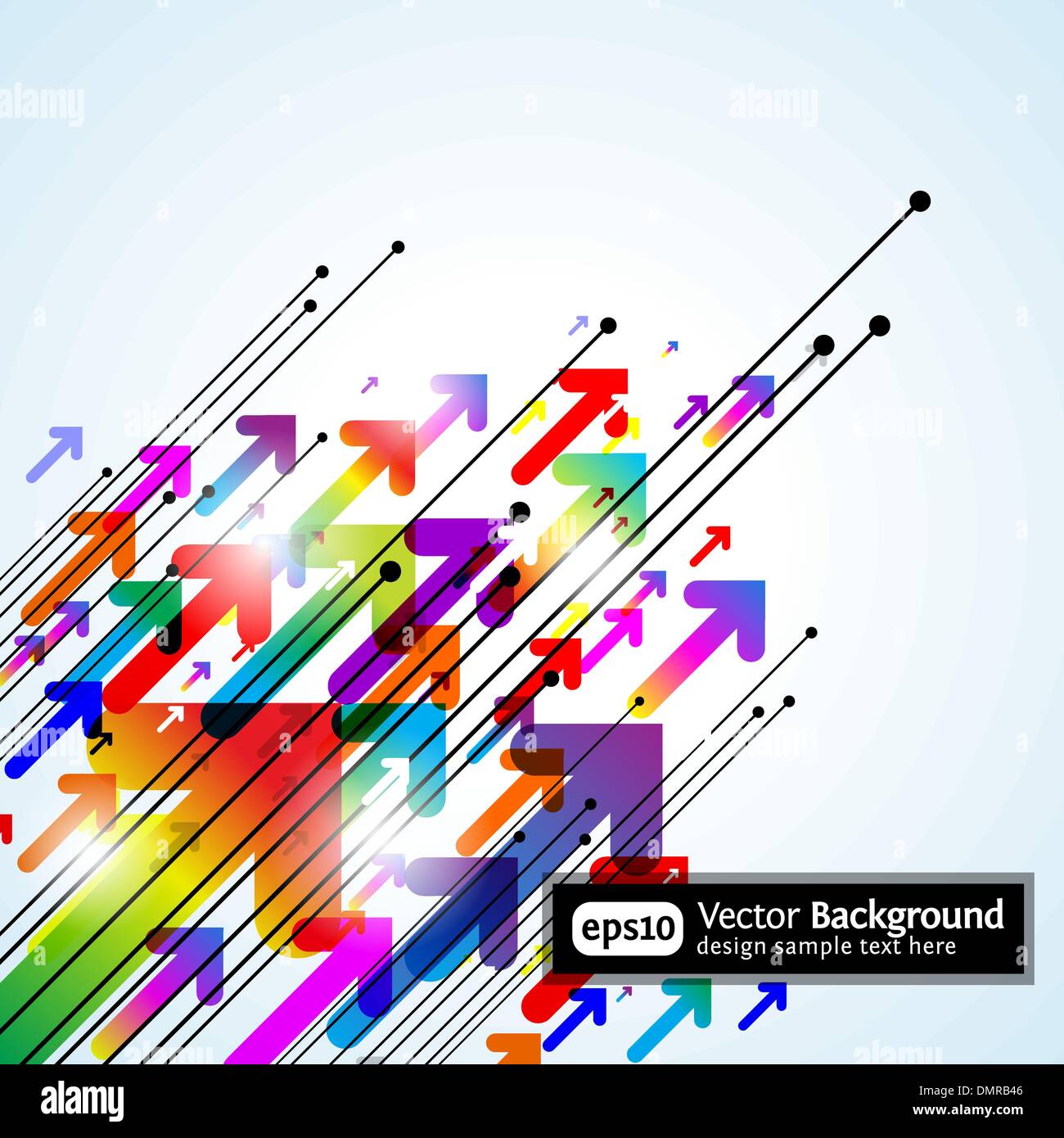Abstract colored gradient background with arrows Stock Vector Image ...