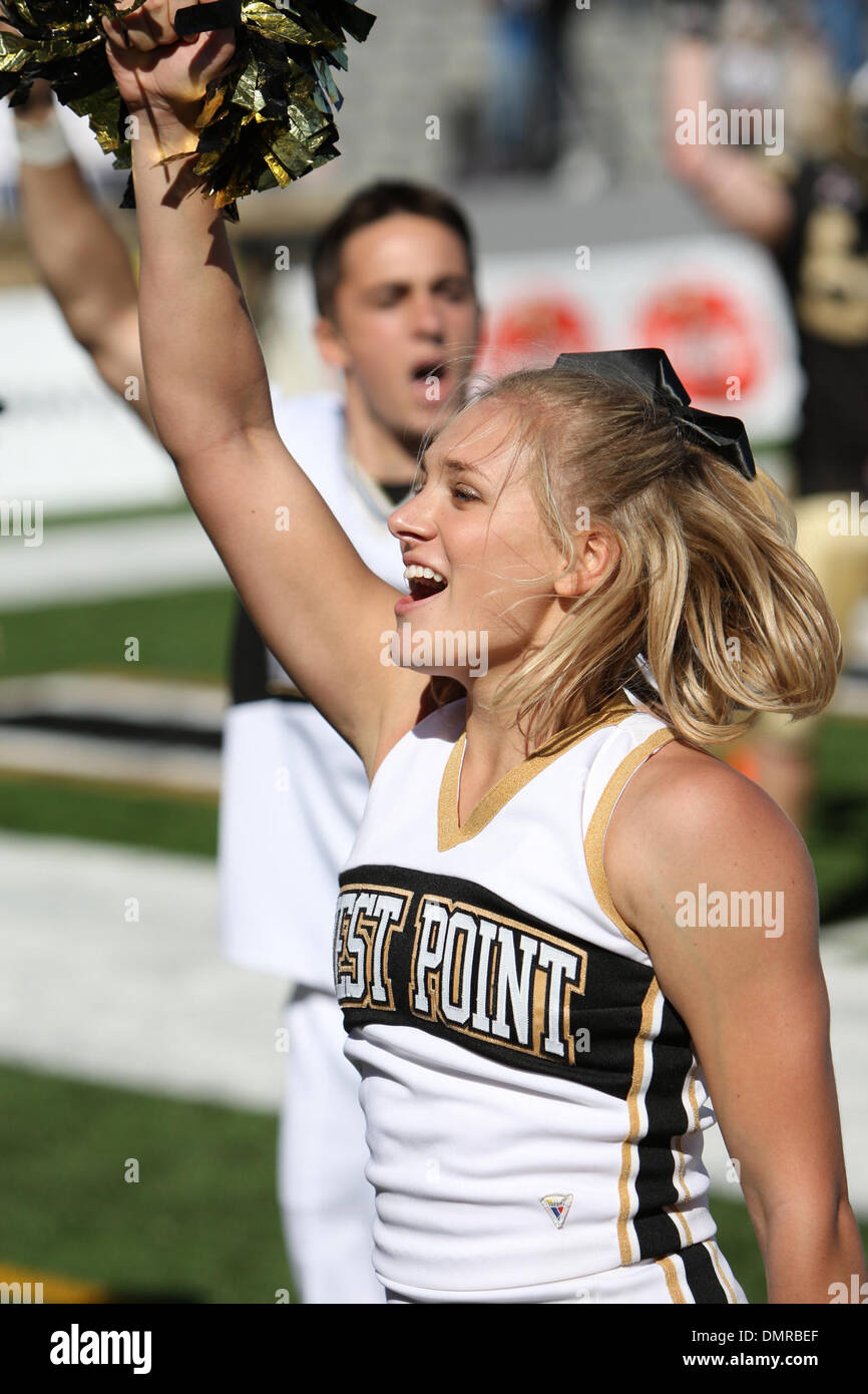 Army cheerleader during game action in the second half of the Ball ...