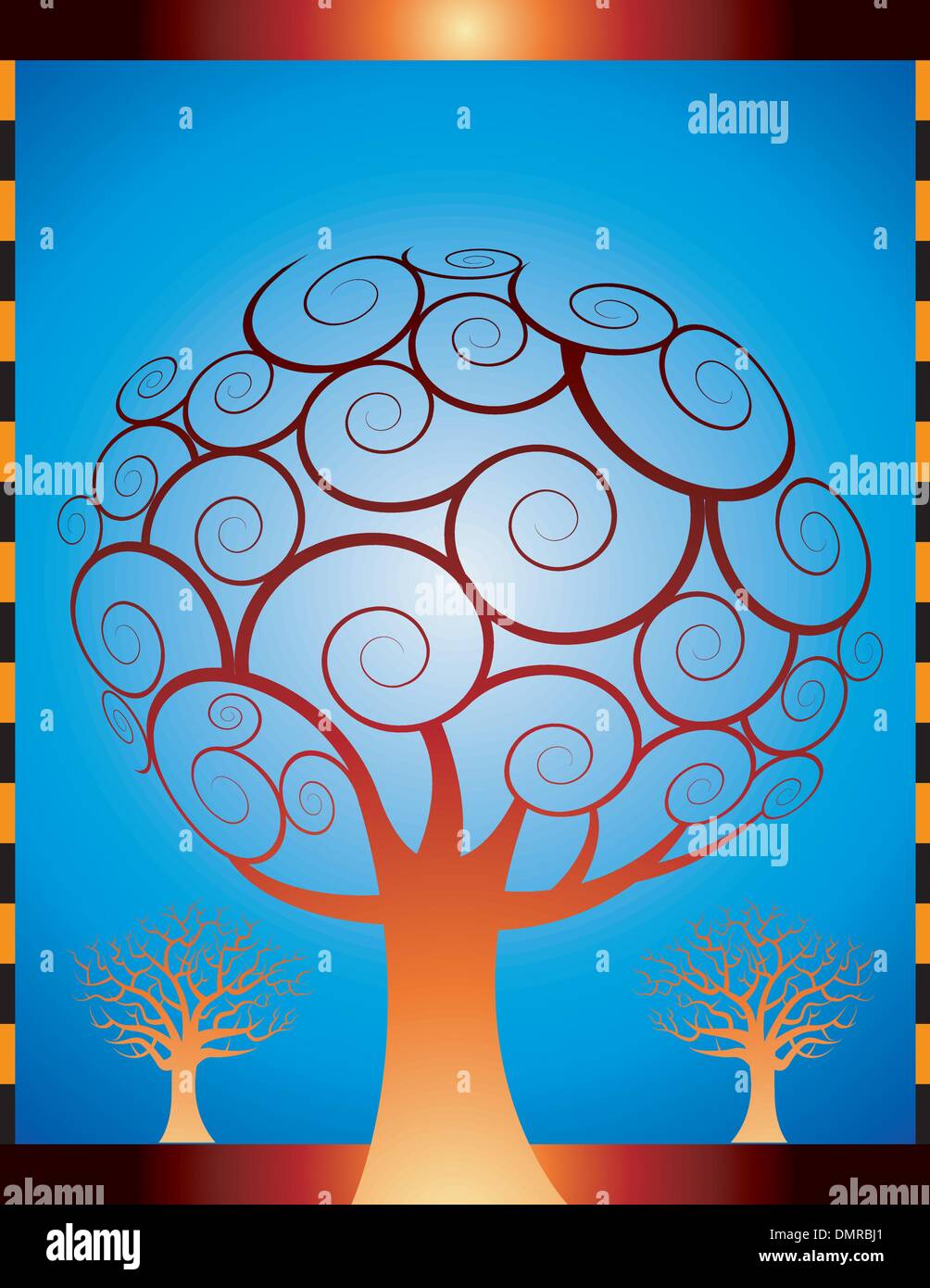 Abstract tree vector background Stock Vector Image & Art - Alamy
