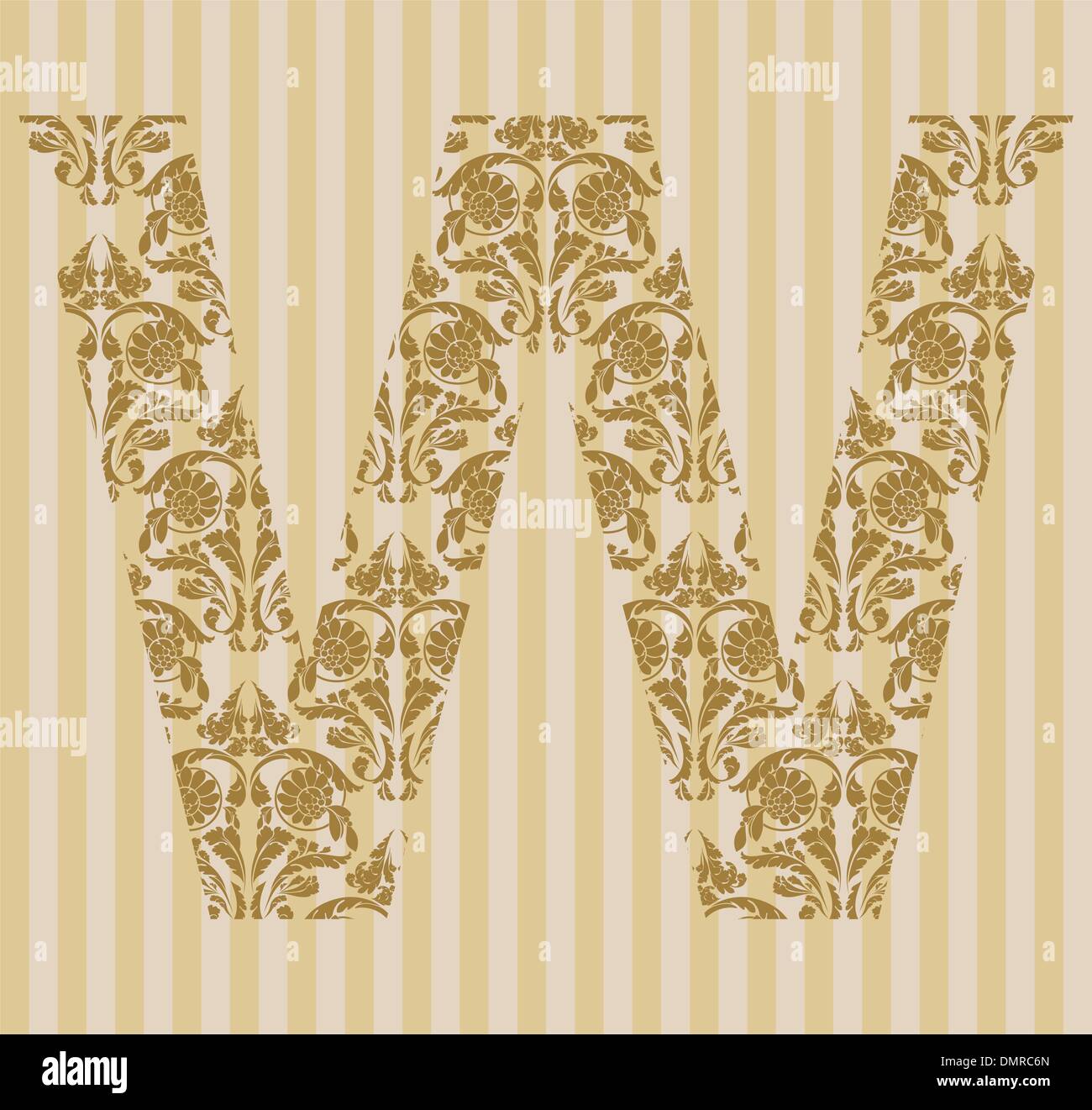 Font w Stock Vector Images - Alamy