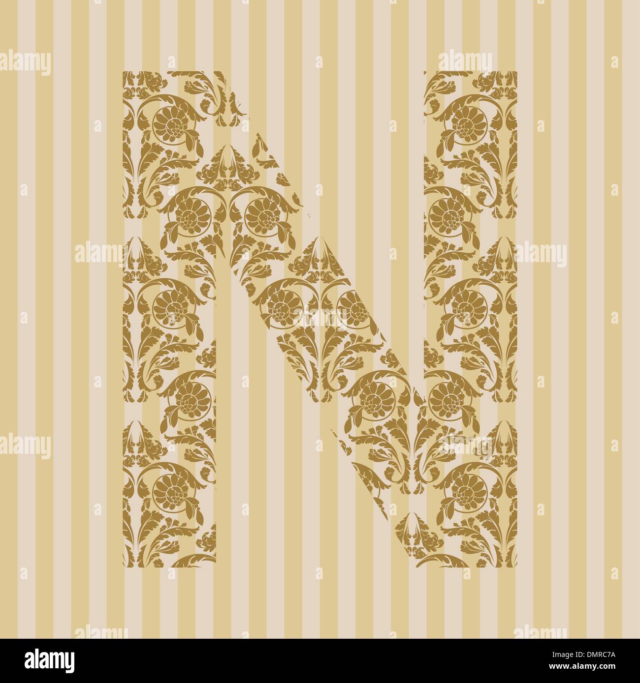 Font n Stock Vector Images - Alamy