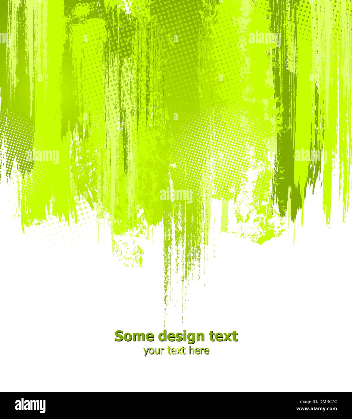 Green abstract paint splashes illustration. Vector Stock Vector Image ...