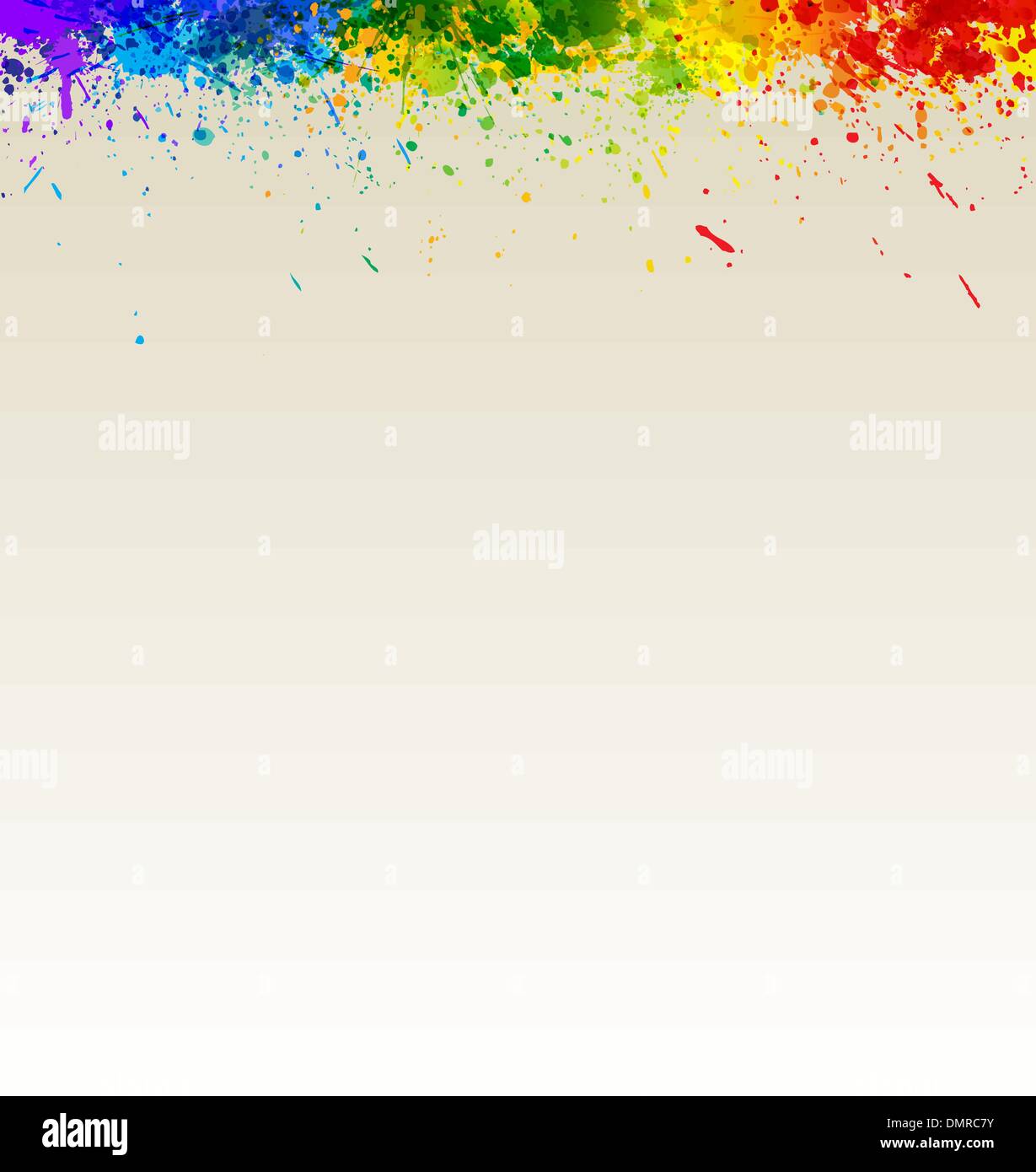 Color paint splashes artwork. Gradient splashes vector backgroun Stock ...