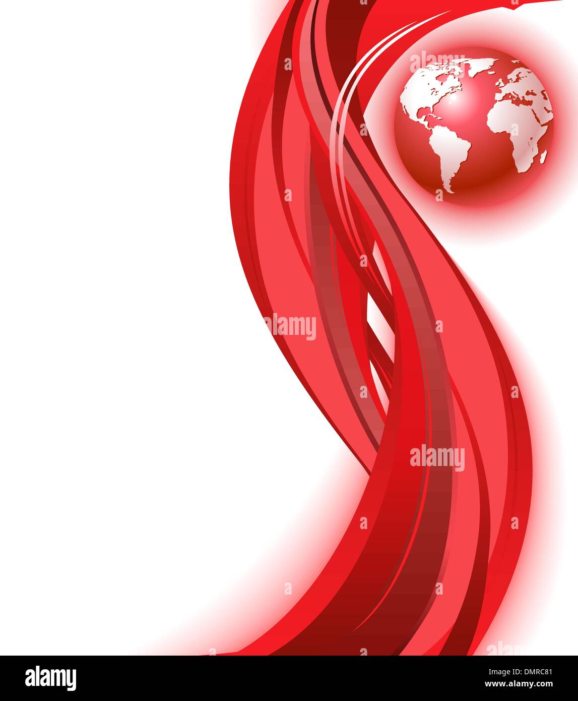 Red business world map wave background Stock Vector Image & Art - Alamy
