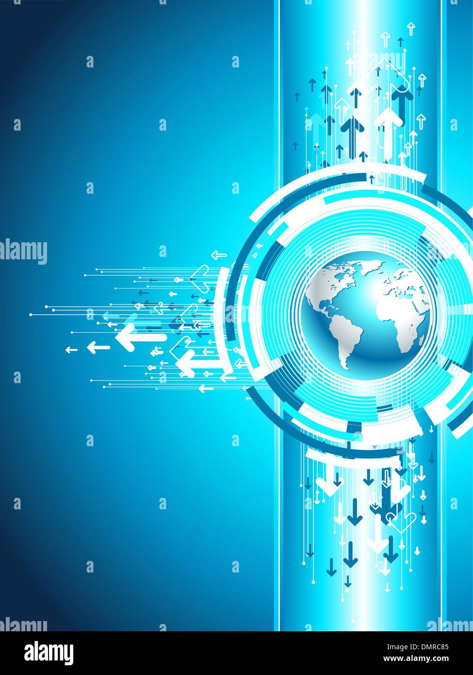 Map for business site. Vertical globe illustration Stock Vector Image ...