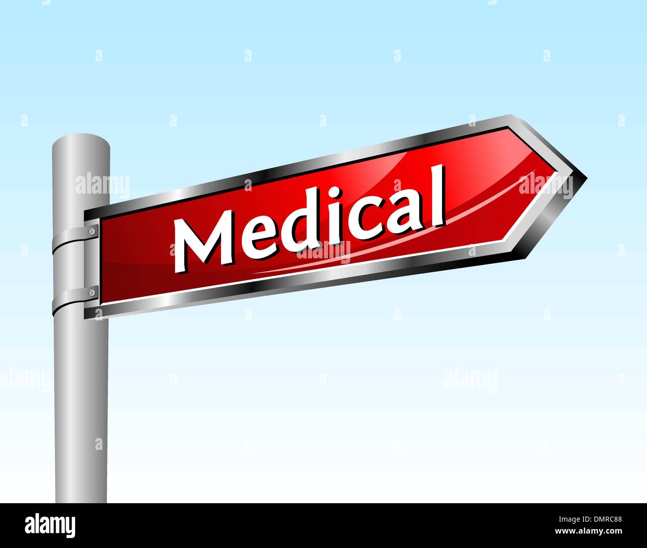Arrow road sign Medical Stock Vector Image & Art - Alamy