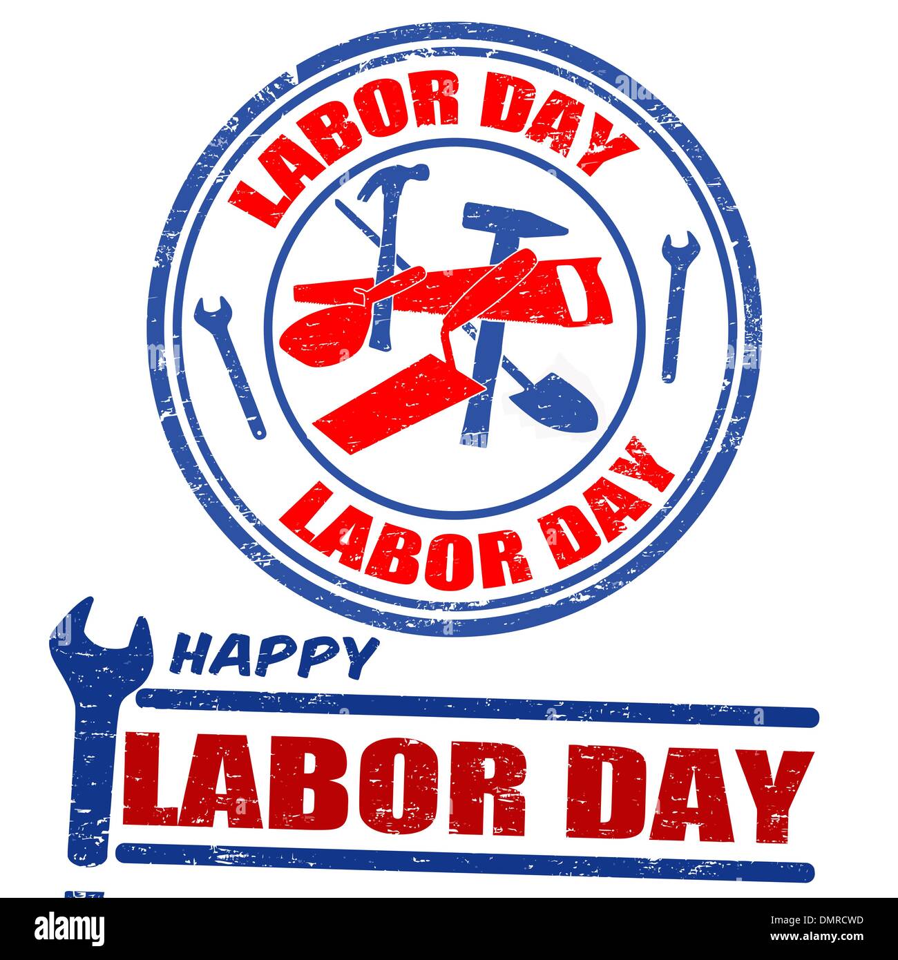 Labor day set Cut Out Stock Images & Pictures - Alamy