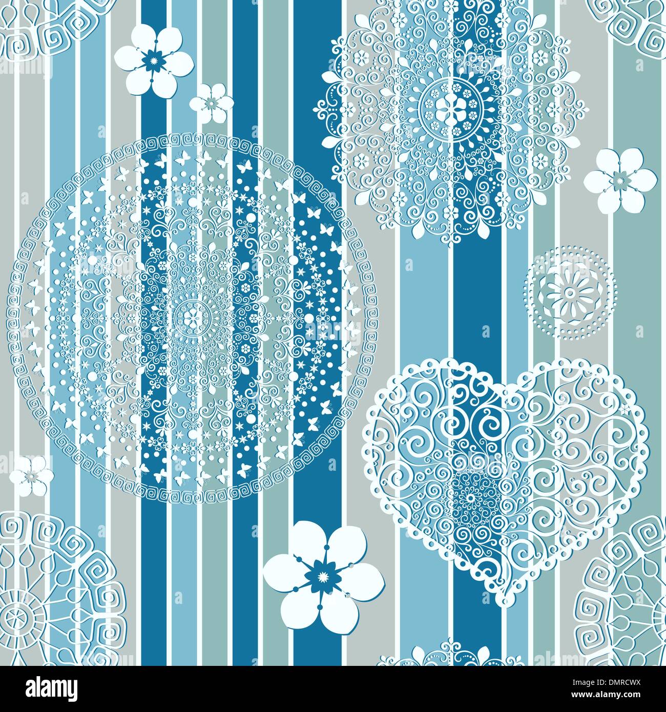 Vintage blue striped seamless pattern Stock Vector Image & Art - Alamy